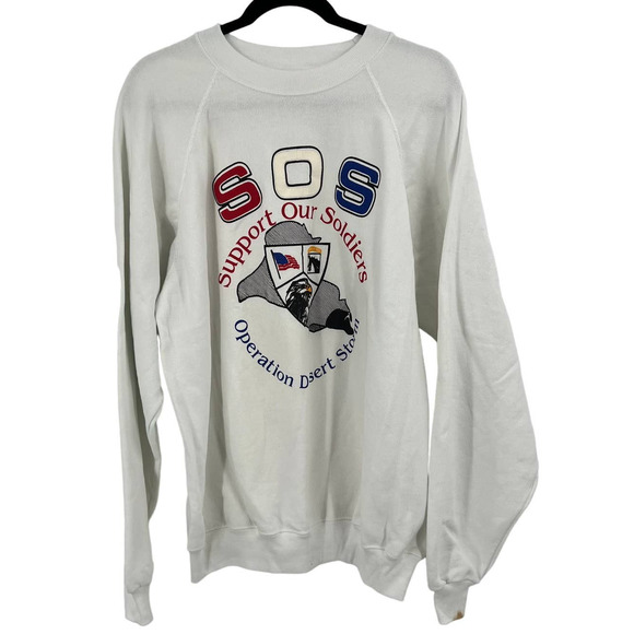 Hanes | Sweaters | Vintage Sos Support Our Soldiers Operation Desert ...